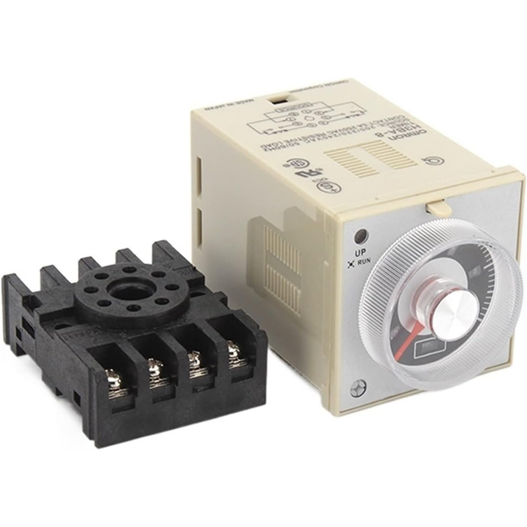 Jual Timer 8 Kaki H3BA-8 220V Timer 220V include Socket | Shopee Indonesia