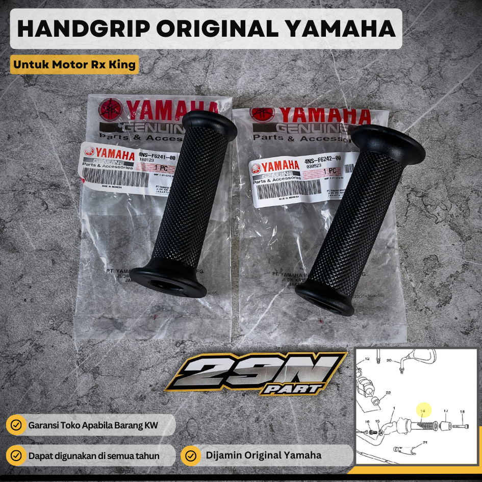 Jual Hand Grip Handfat Handgrip RX KING RXKING New F1ZR Set ORIGINAL ...