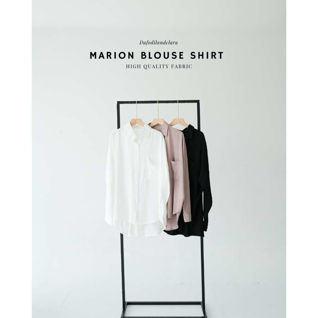 Jual (Dafodilandclara) Marion Shirt / Kemeja Uniqlo Shirt / Oversize ...