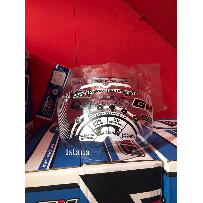 Jual KACA HELM GM INTERCEPTOR ORIGINAL | Shopee Indonesia