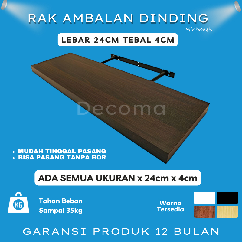Jual Rak Dinding Minimalis Ambalan Hiasan Papan Hambalan Kayu Laci ...