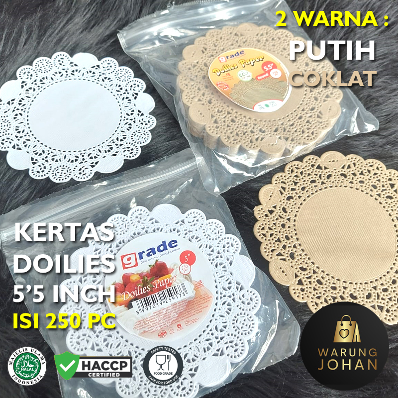 Jual KERTAS DOILIES 5'5 INCH / KERTAS ALAS DEKORASI / KERTAS ALAS KUE ...