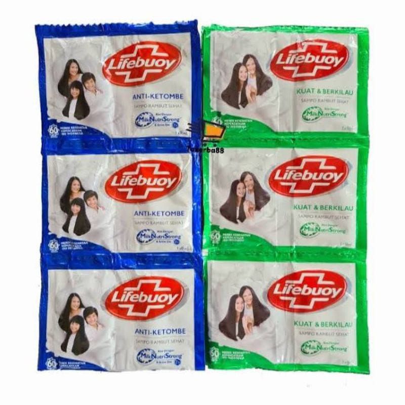 Jual Shampoo LIFEBOY/LIFEBUOY Anti ketombe Kuat & Berkilau 1 Renceng ...