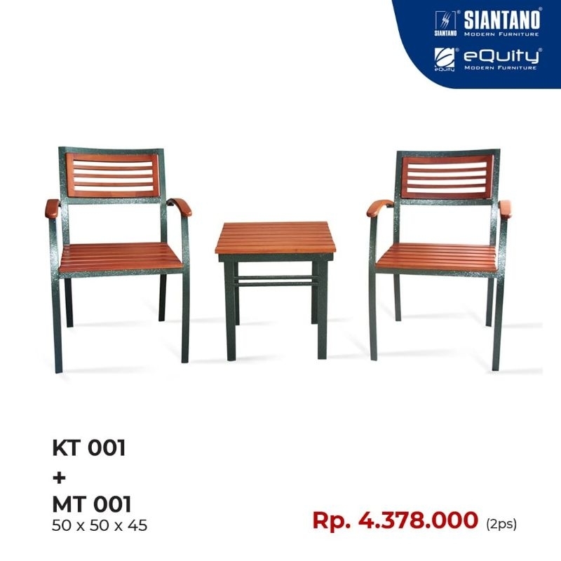 Jual Kursi Meja Teras Besi Siantano MT 001 KT 001 | Shopee Indonesia