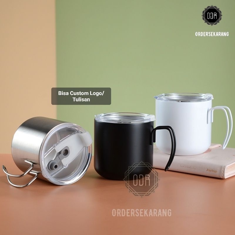 Jual MUG KOPI TERMOS HANGER CUSTOM LOGO TULISAN BRAND MERK KADO HADIAH ...