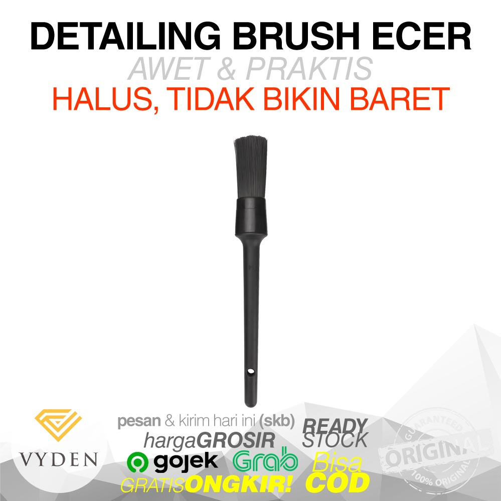 Jual Kuas Detailing Brush HITAM ECER 1 BUAH RANDOM Sikat Poles Mobil ...