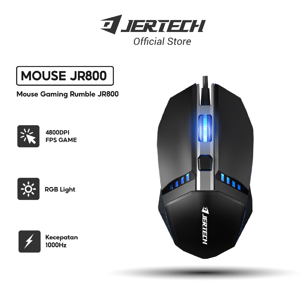 Jual JERTECH Mouse Gaming Rumble JR800 6 Buttons Colorful RGB | Shopee ...