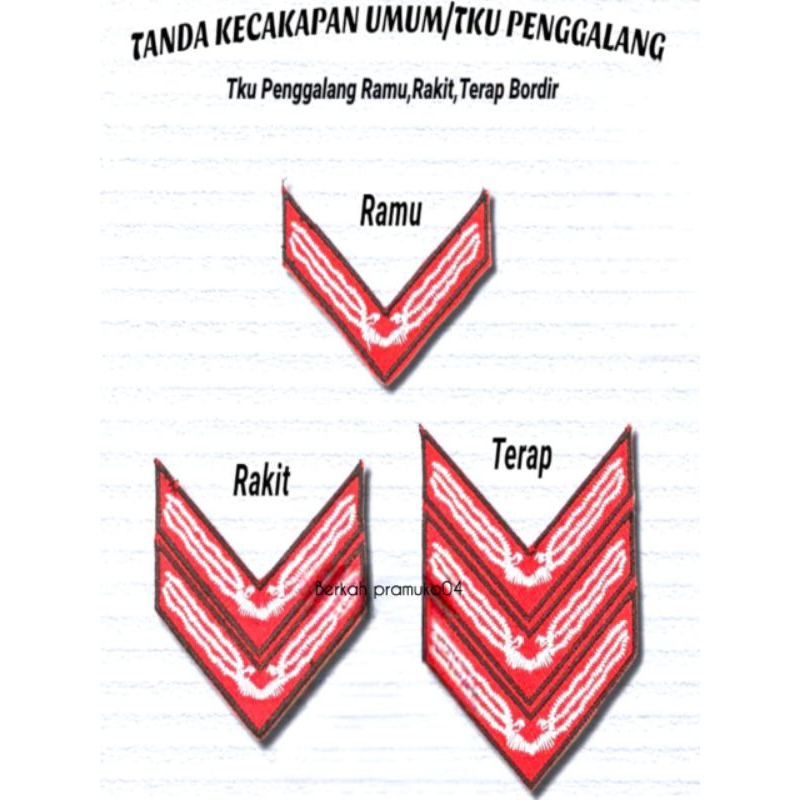 Jual Logo bordir badge embelm bed tku penggalang ramu rakit terap ...