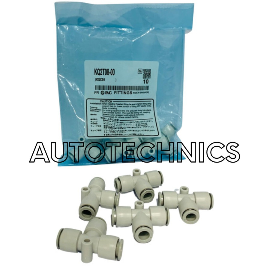 Jual SMC Fitting Pneumatic T Union Tee 8mm KQ2T08-00 KE21 | READY STOCK ...