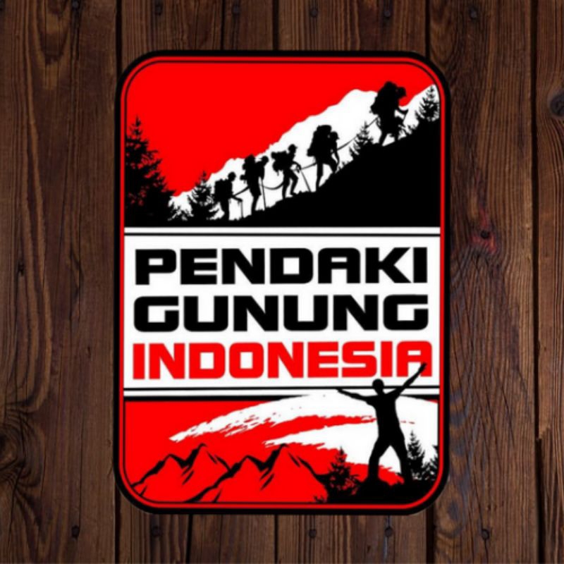 Jual Stiker Pendaki Gunung / Stiker Pendaki Gunung Indonesia / Stiker ...