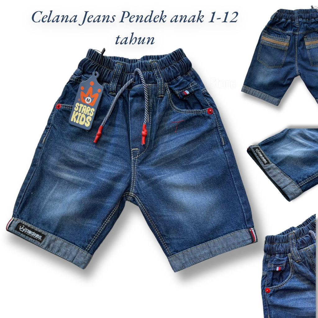 Jual JEANS ANAK PENDEK / JEANS ANAK LAKI LAKI USIA 1-12 TAHUN | Shopee ...