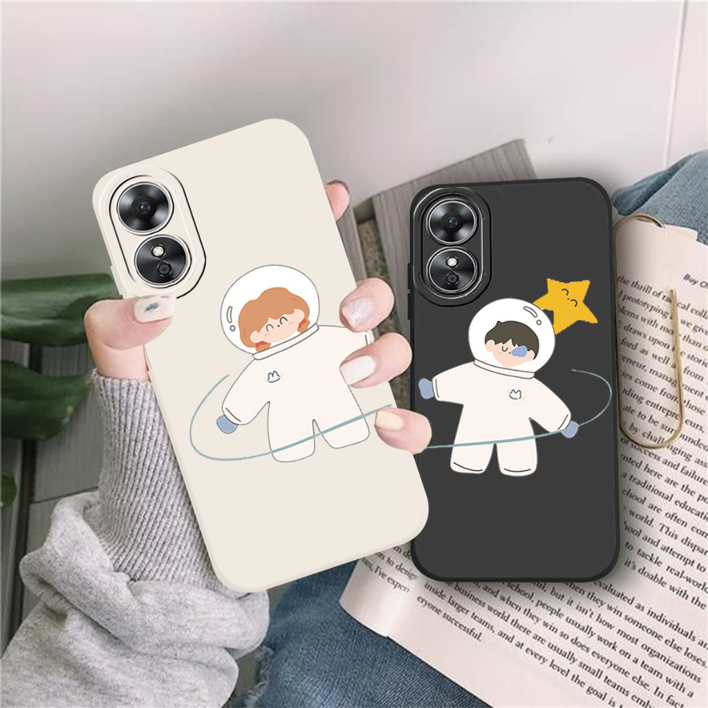 Jual [OSP4] Softcase Macaron Prokamera Oppo A58 5g/A78 5G Motif Couple ...