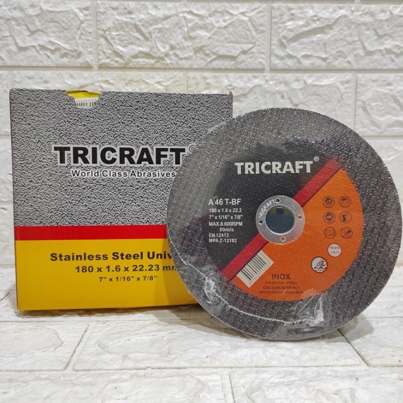 Jual Tricraft Mata Cutting 7 Inch Batu Potong Gerinda Besi 7 Mata Potong Besi 180 Mm Shopee