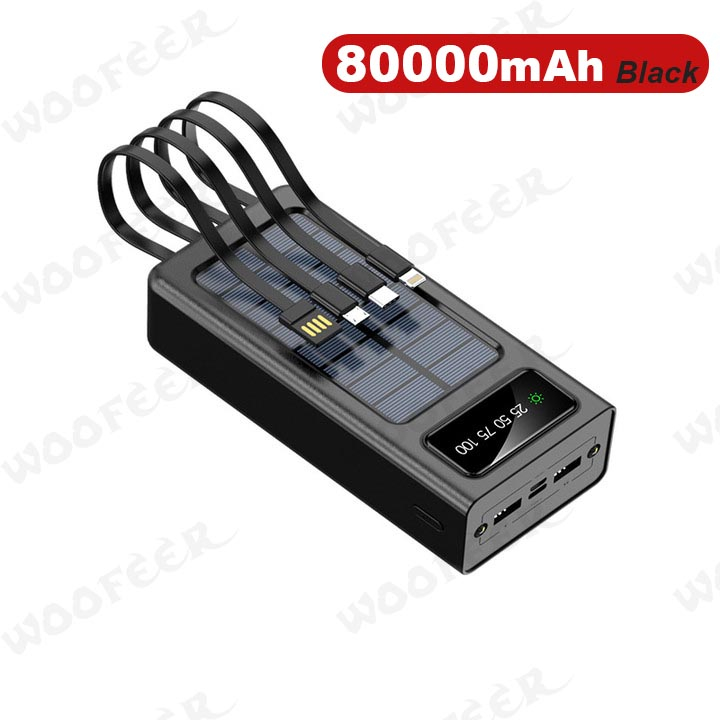 Jual WOOFEER Power Bank Tenaga Surya Powerbank Solar Panel Powerbank ...