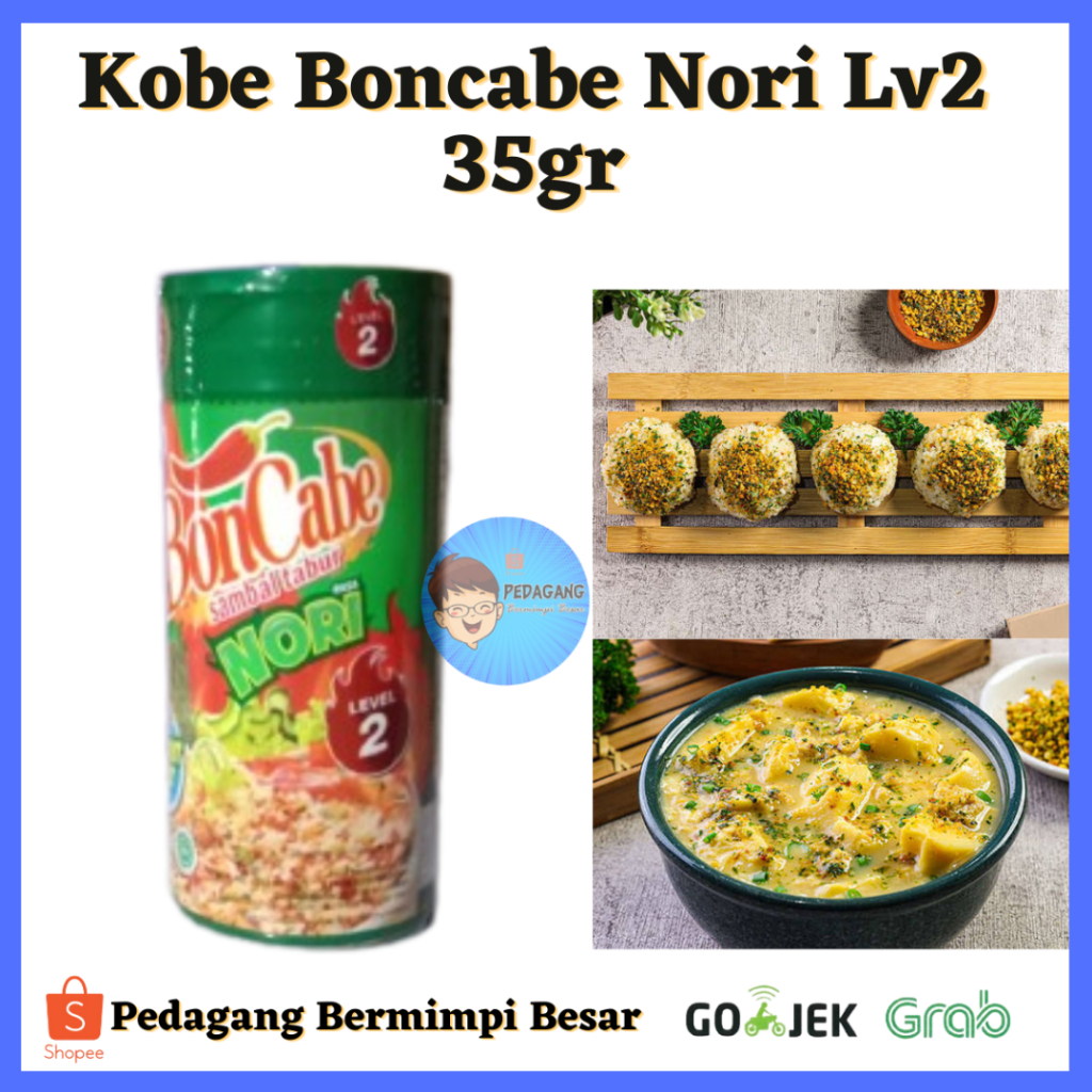 Jual [PBB] Kobe Boncabe Nori Lv2 35g / Sambal Tabur Nori Pedas / Bon ...