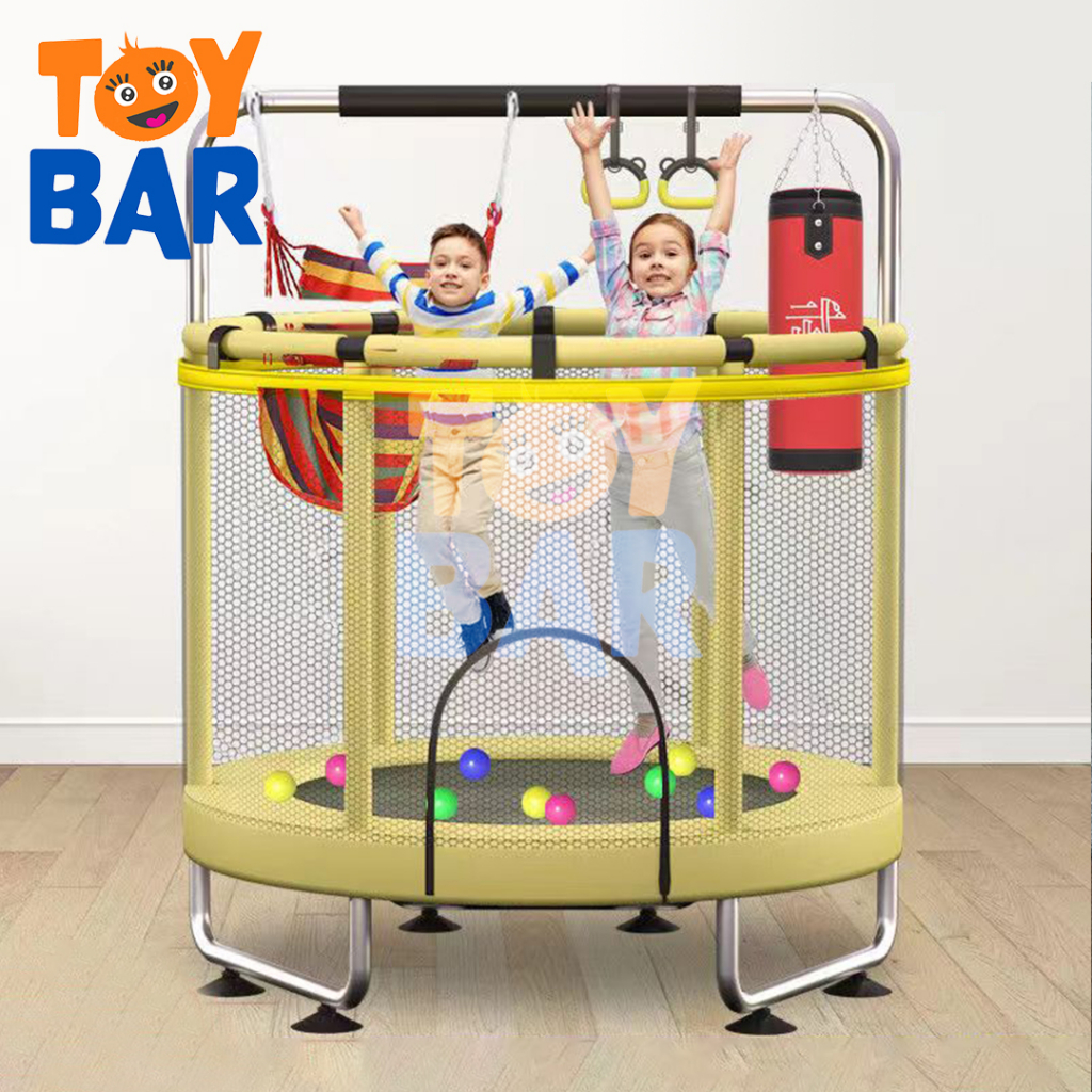 Jual Trampolin Anak Mewah Mainan Murah Diameter 140cm Mainan Rekomendasi Untuk Anak Olahraga ...