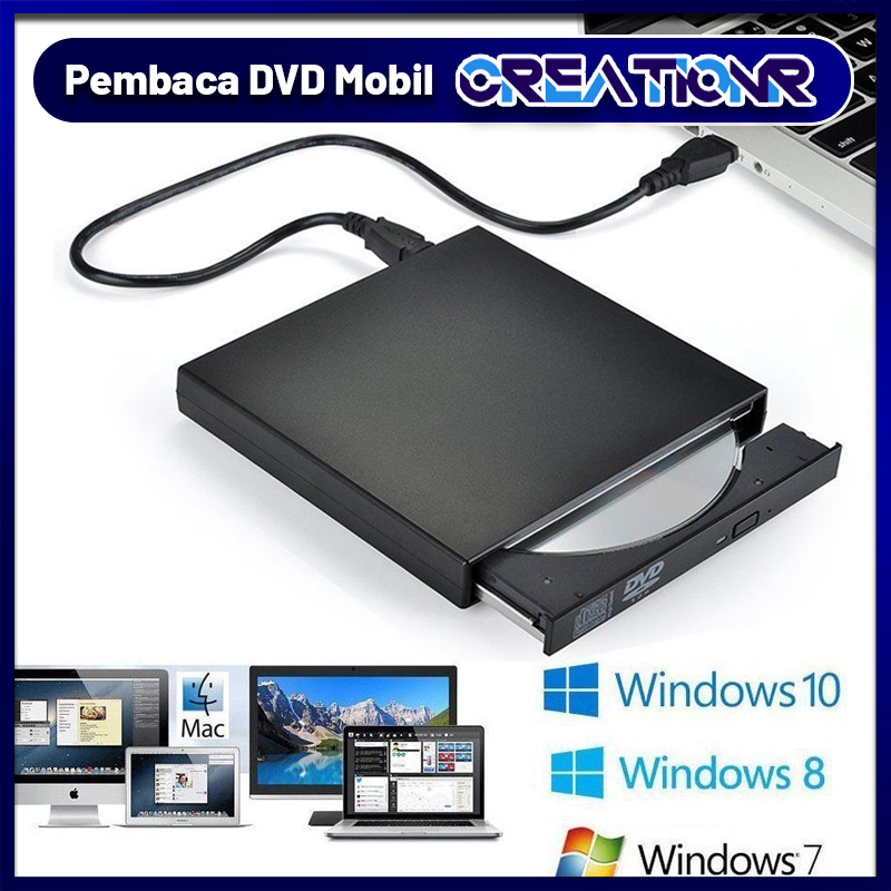 Jual DVD external /dvd external laptop /Portable DVD Writer DVD/CD/VCD USB2.0 untuk All-in-One ...