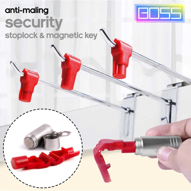 Jual Stop Lock Pengunci Single RAM 6 Mm Stoplock Magnetic Key Stop ...
