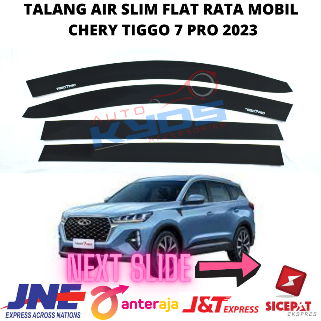 Jual Talang Air Slim Flat Rata Mobil Chery Tiggo 7 Pro Tiggo 7Pro 2023 ...