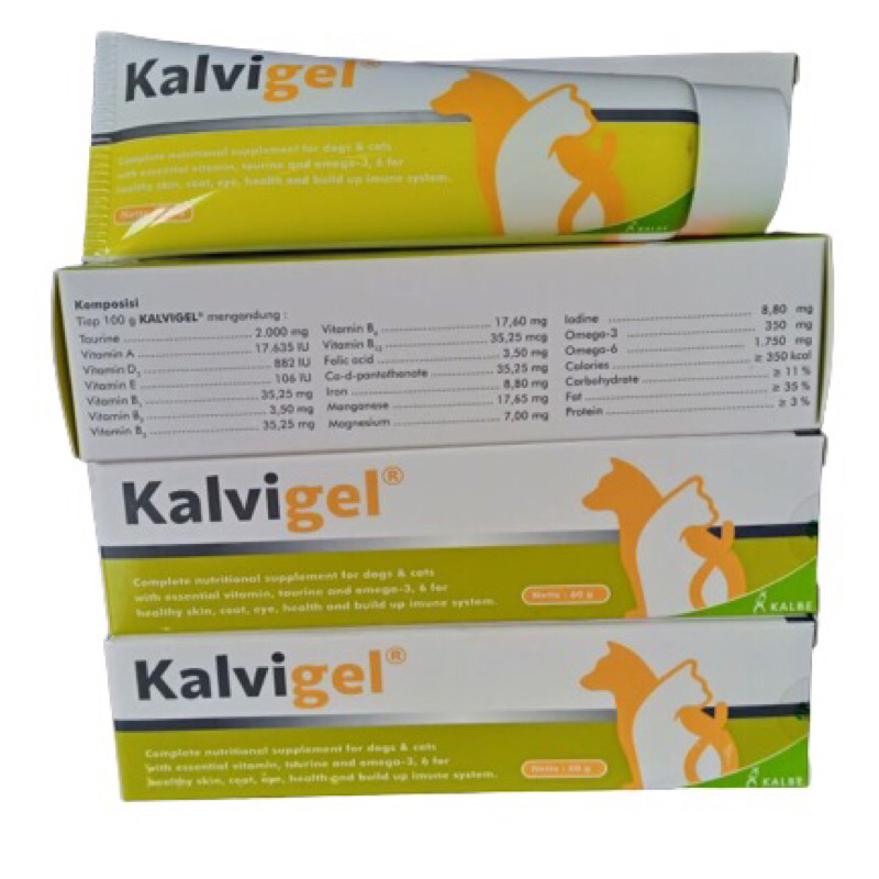 Jual Kalvigel suplemen vitamin bulu kucing anjing | Shopee Indonesia