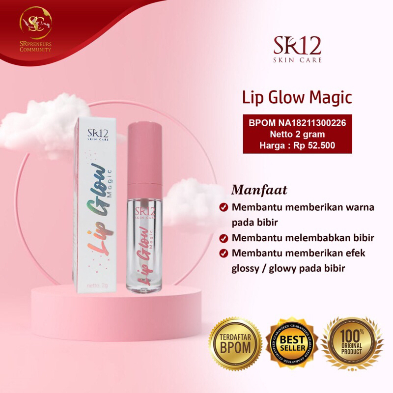 Jual LIP GLOW MAGIC SR12 / LIP GLOSS SERUM BIBIR SR12 HERBAL SKINCARE / LIPSTIK & PELEMBAB BIBIR ...