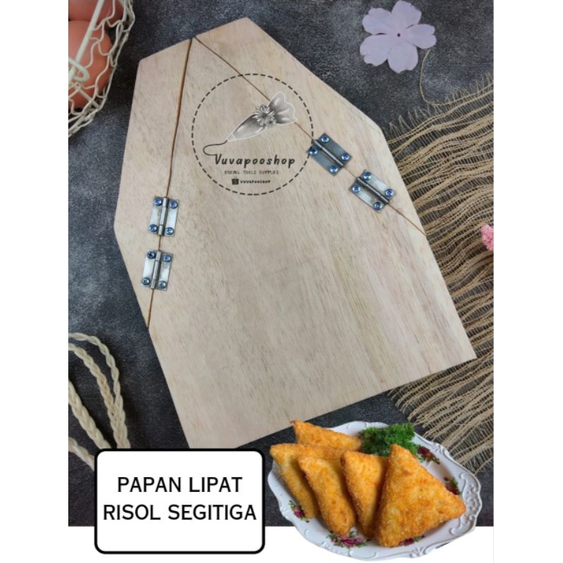 Jual Papan Lipat Risol Segitiga / Alat Pelipat Kulit Risol Lumpia ...