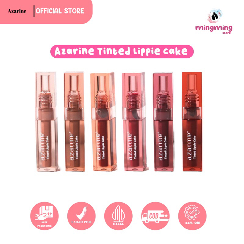 Jual AZARINE TINTED LIPPIE CAKE LIP TINT BEST SELLER | Shopee Indonesia
