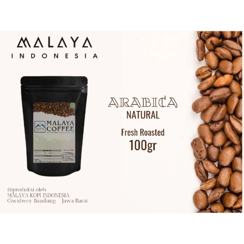 Jual Kopi Arabika NATURAL 100gr Ciwidey MALAYA KOPI / Varian Grind ...