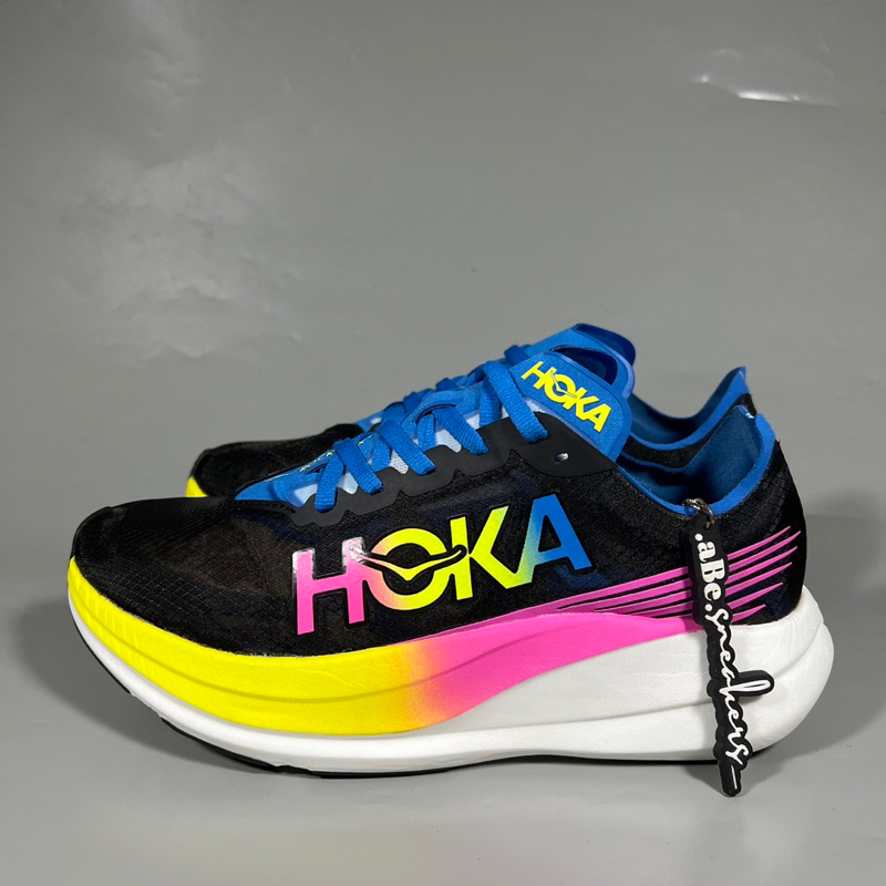 Jual Hoka One One Rocket X2 X 2 Black Rainbow | Shopee Indonesia