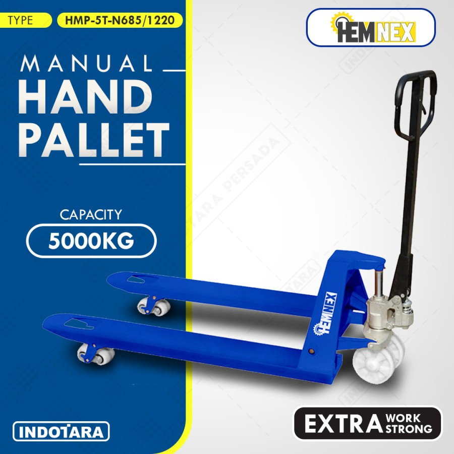 Jual Hemnex Manual Hand Pallet 5 Ton HMP-5T-N685/1220 | Shopee Indonesia
