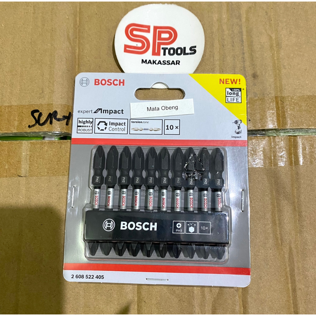 Jual MATA BOR OBENG ANGIN BUNGA IMPACT HITAM + + PH2 X 65MM BOSCH ...