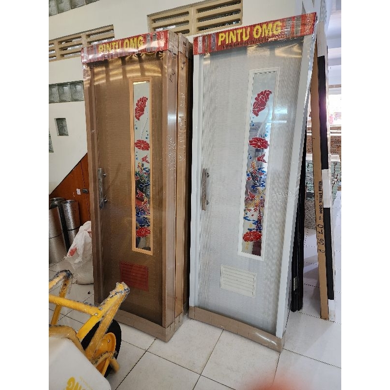 Jual pintu pvc kaca kecil premium kamar mandi kaca | Shopee Indonesia