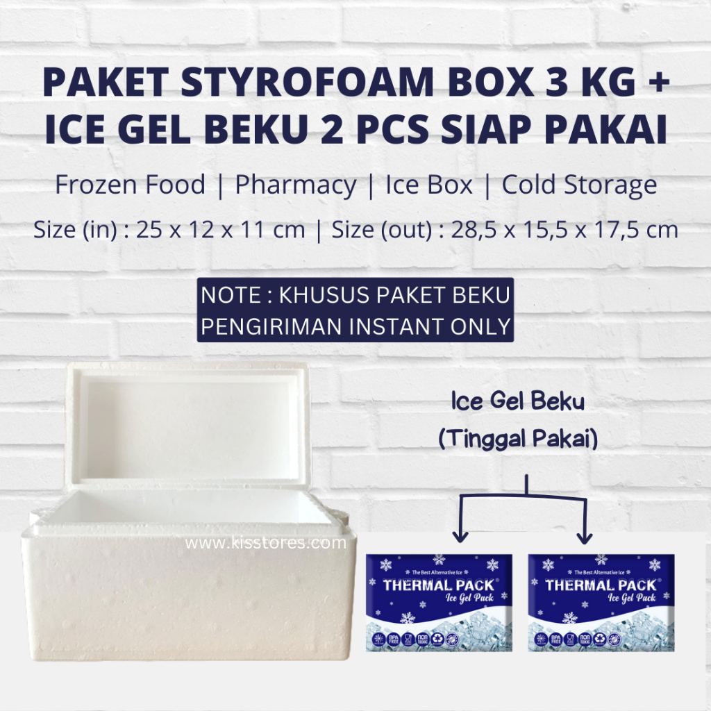 Jual Styrofoam Box KIS 3 Kg Box Sterofoam Styrofoam Gabus Sterofoam | Shopee Indonesia