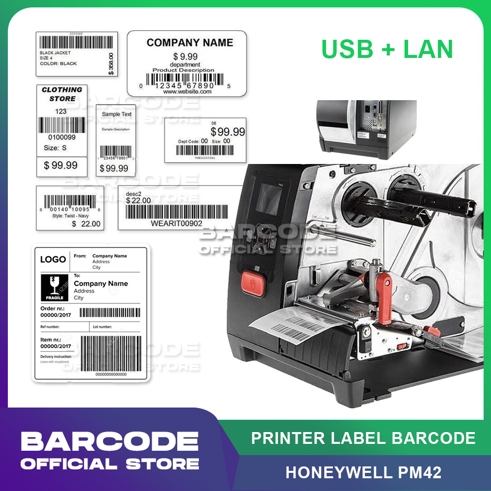 Jual Printer Barcode Honeywell PM42 Cetak Label Stiker Semicoated ...