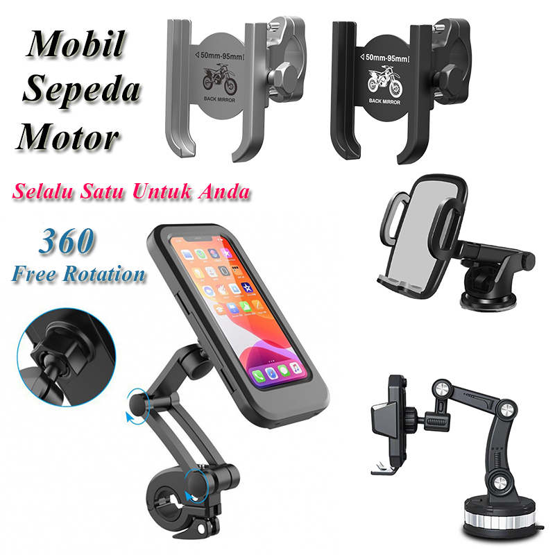 Jual Holder HP Motor Mobil Sepeda Motor Braket Magnetic Bike Motor ...