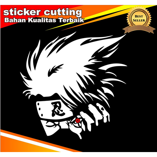 Jual 0801 Sticker naruto Cutting Kakashi naruto cutting sticker mobil ...