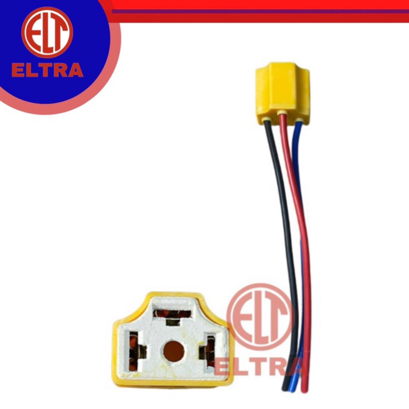 Jual Soket socket rumah lampu sealbeam H4 keramik / soket kosongan ...