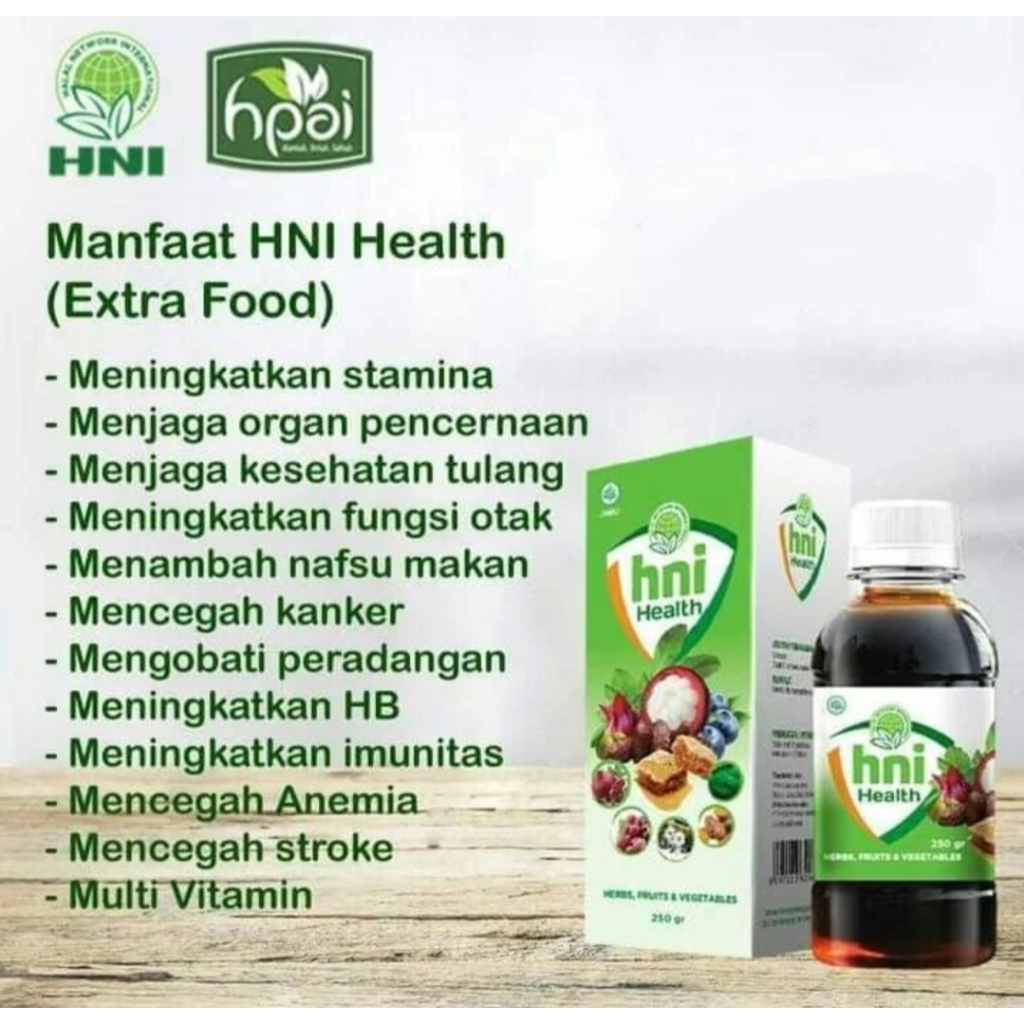 Jual HNI Health 250gr Original HNI HPAI - Extrafood (Exfo) | Shopee ...