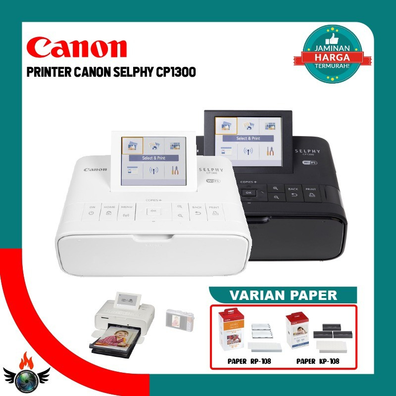 Jual Canon SELPHY CP1300 CP 1300 Compact Photo Printer White | Shopee Indonesia