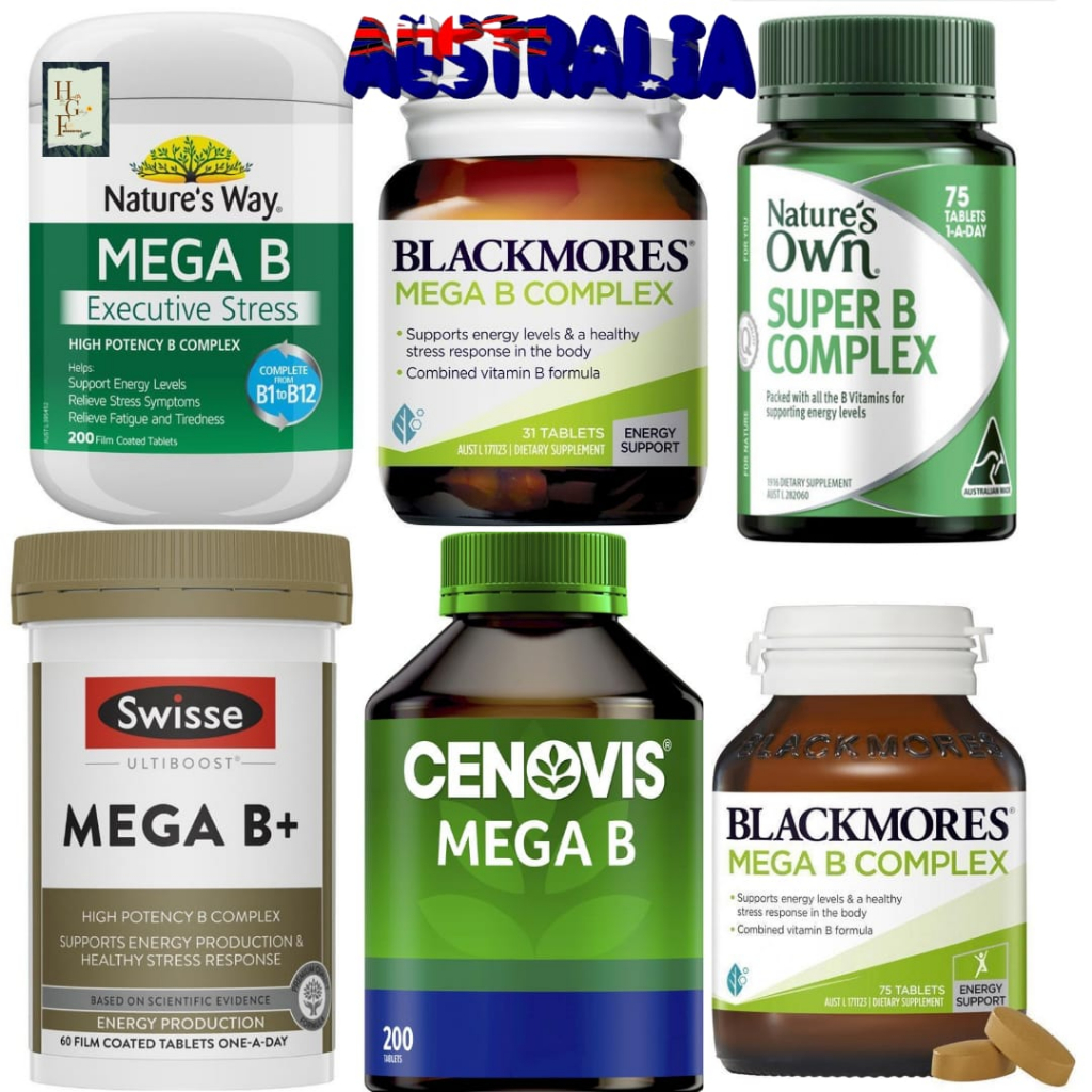 Jual Nature's Way Mega B Executive Stress 200 Tablets, mega b complex ...