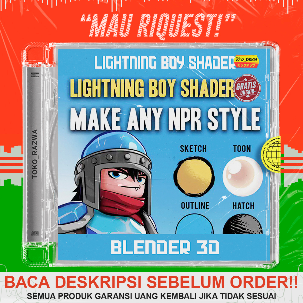 Jual Blender 3D - Lightning Boy Shader - 120723 | Shopee Indonesia