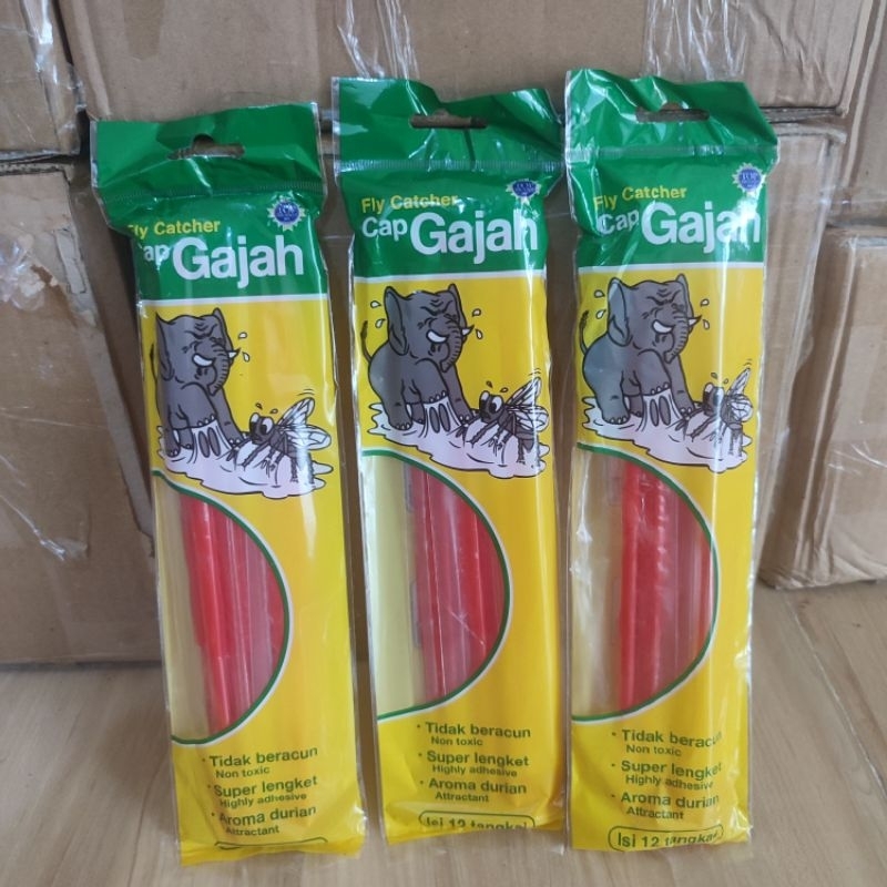 Jual Lem Lalat Stick/Lem Lalat Gajah Stick isi 12 Tangkai | Shopee ...