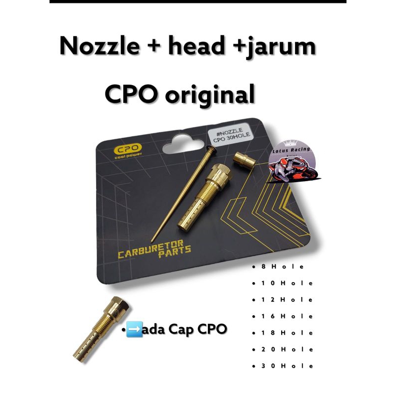 Jual NOZZLE PWK CPO ORIGINAL SET JARUM JJH SKEP HEAD NOZZLE 18HOLE ...