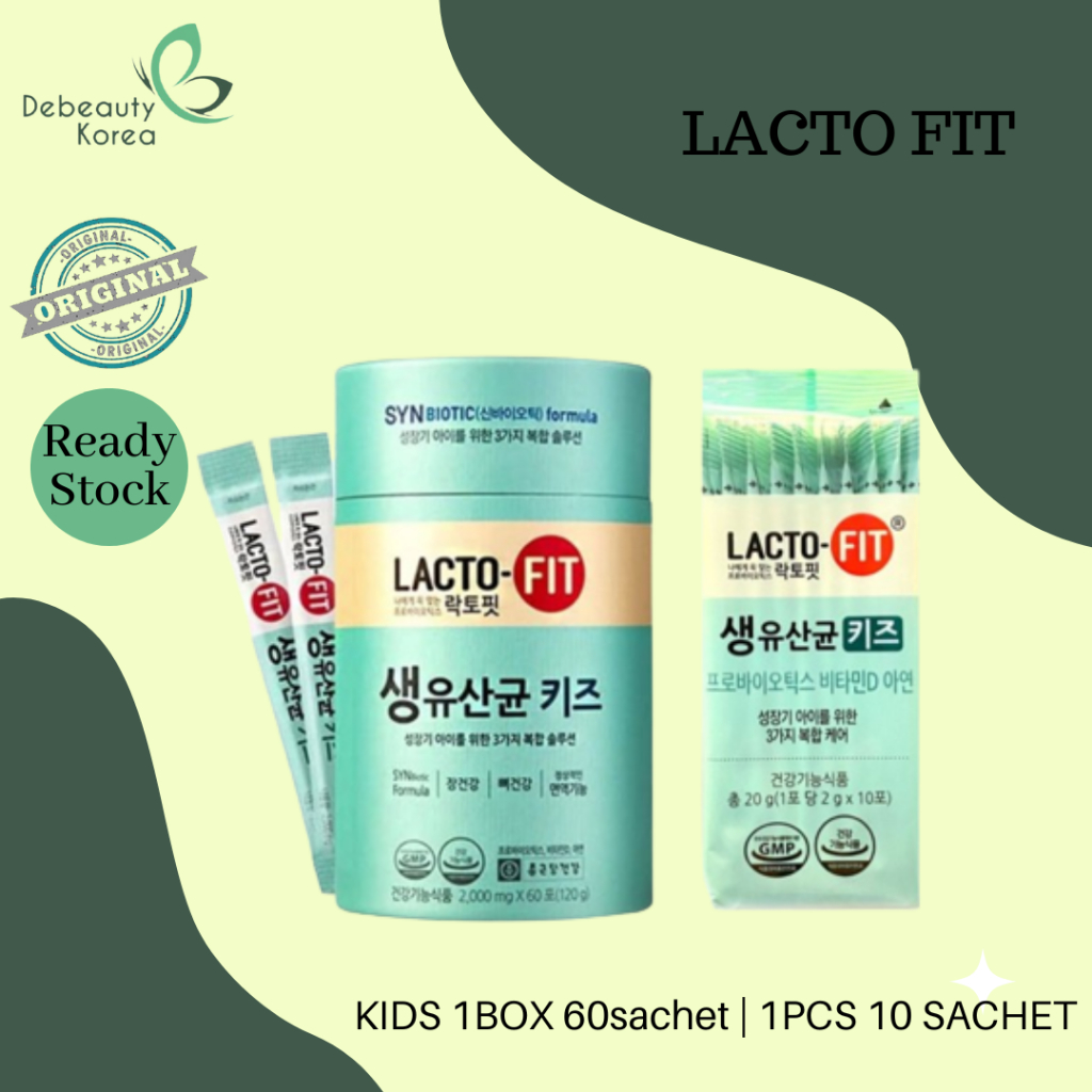 Jual LACTO FIT KIDS 10 PCS / 60 PCS Lactofit Korea | Shopee Indonesia