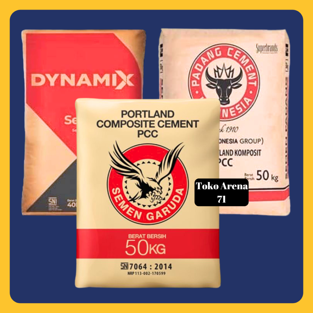 Jual Semen Item Putih Tiga Roda Semen Merdeka 1 Sak 50kg semen dynamic Semen garuda 50 Kg ...