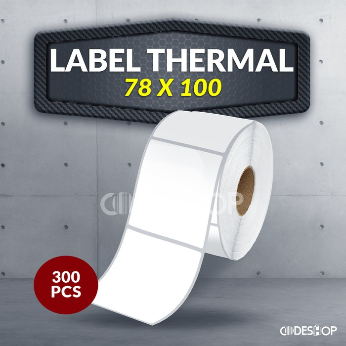 Jual Stiker Label Barcode 78 x 100 m Thermal 1 line Core Kecil 1 inch ...