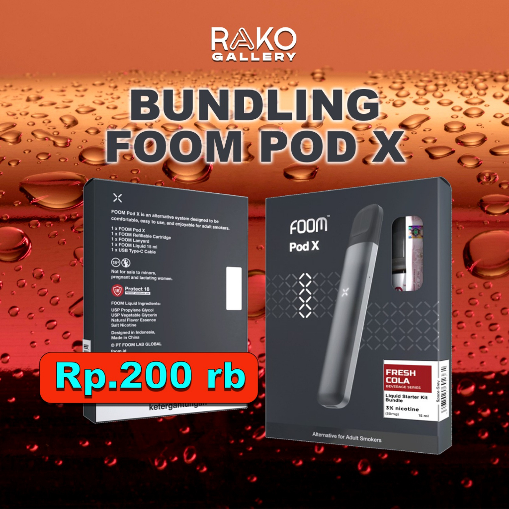 Jual Foom Pod X Bundling Refill 15ml Starter Pack | Shopee Indonesia