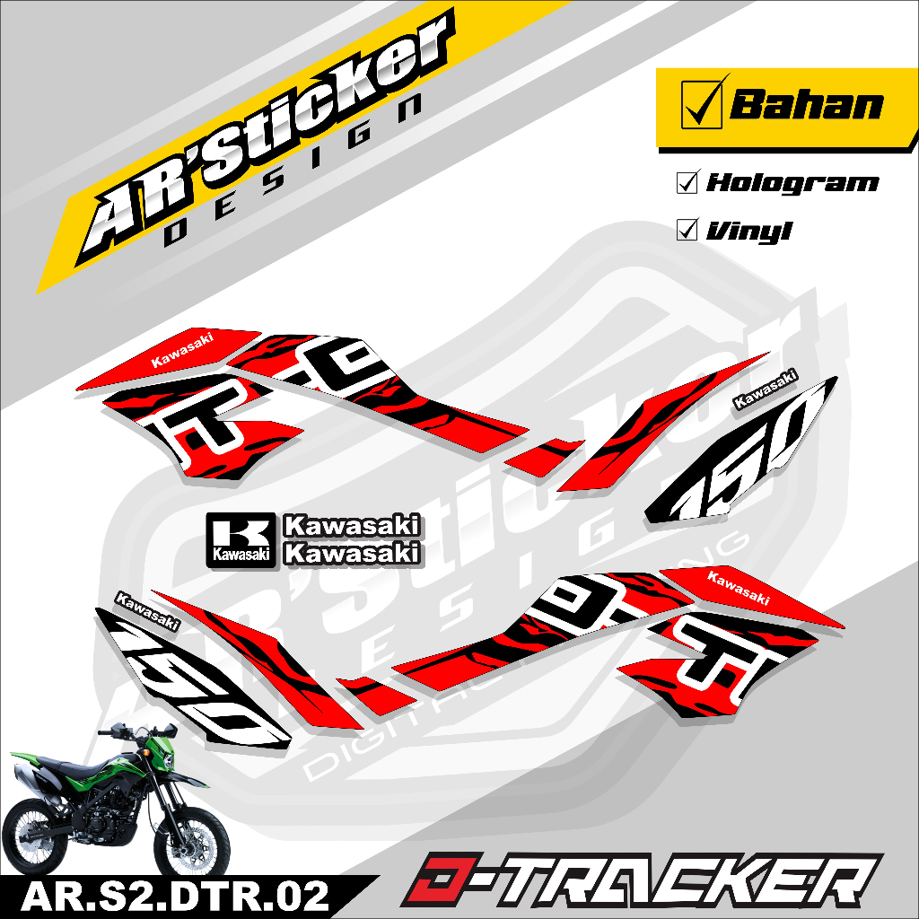 Jual Striping Sticker Variasi Dtracker 150 - Stiker Motor D-TRACKER 150 ...
