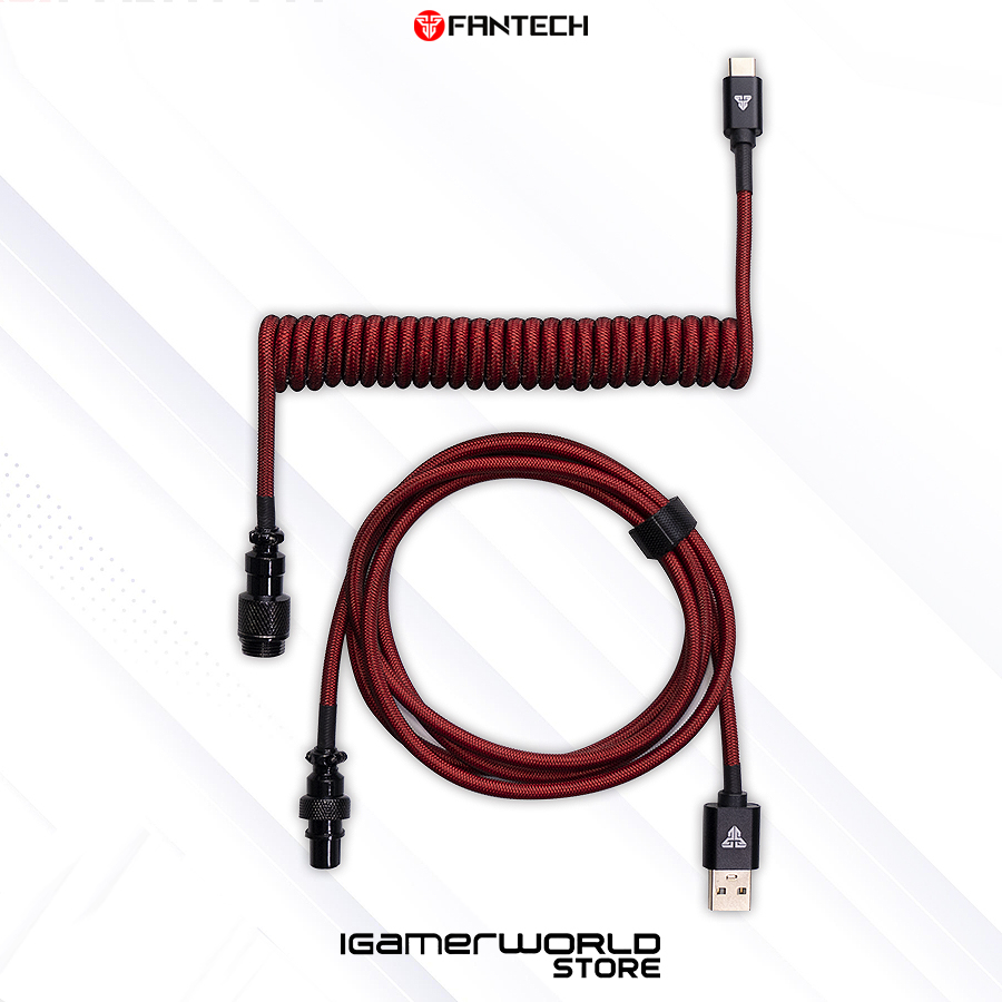 Jual Fantech AC701 Coiled Cable Aviator USB Type C for Mechanical ...