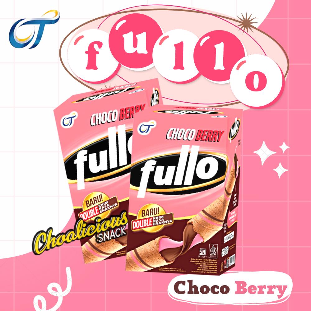 Jual FULLO Wafer Stick Rasa Choco Berry Ecer @14 gram | Shopee Indonesia